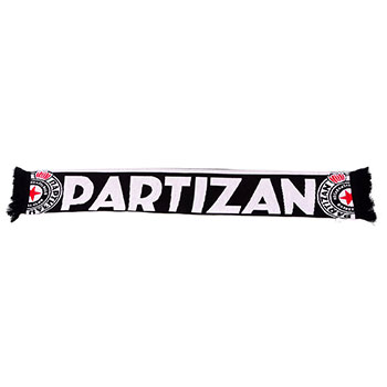 Šal "Partizan - ćirilica i latinica" KK Partizan - Mala Srpska Prodavnica